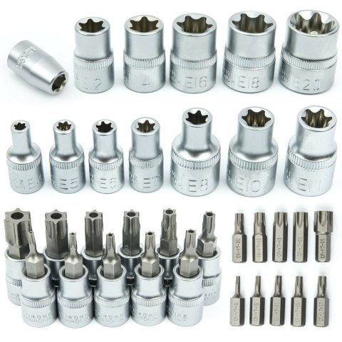 Verda 34-tlg. Torx Steckschlüssel und Bit Satz SN1834